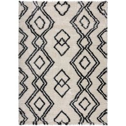 Hochflor-Teppich FLAIR RUGS, B:120cm H:40mm L:170cm, beige, Kunstfaser, Teppiche, "ATLAS", Berber Teppich