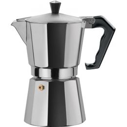 GNALI & ZANI Espressokocher "brasil", 12, grau, Kaffeemaschinen, Aluminium, auch als Camping-Kocher geeignet, Made in Italy