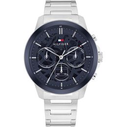 Tommy Hilfiger Herren Multifunktionsuhr "HENRY", silber, Armbanduhren, Quarzuhr, Armbanduhr, Herrenuhr, Edelstahlarmband, analog