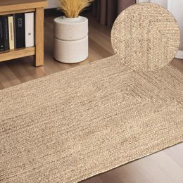 Teppich Hanse Home, B:80cm H:9mm L:200cm, beige, Jute, Wohnzimmer, Teppiche, "Sharmila Juteteppich", 100% Jutefaser, Natur, Wohnzimmer, Esszimmer,