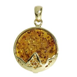 OSTSEE-SCHMUCK Damen Kettenanh&auml;nger "OSTSEE-SCHMUCK Anh&auml;nger Verna Anh&auml;nger Verna", 34x23mm, Gelbgold 333, 5 g, gelb, Gelbgold 333, Schmuckanh&auml;nger
