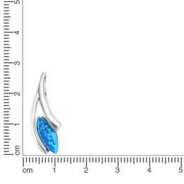 Vivance Damen Kettenanh&auml;nger "925-Sterling Silber rhodiniert", one-size, Silber 925 (Sterlingsilber), 1 g, wei&szlig;, Silber 925 (Sterlingsilber),