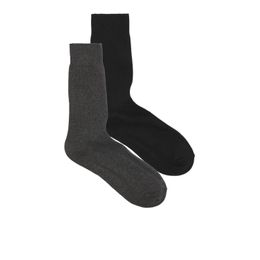 Jack & Jones JACK & JONES Herren Freizeitsocken "JAC – Socken im 2er-Pack mit Stretch für optimale Passform", schwarz, Baumwollmischung, meliert, Socken, basic,