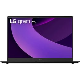 LG Notebook "Gram Pro 16" Ultralight Laptop, 16GB RAM, 2 TB SSD, Windows 11 Home", 32 GB RAM 2.000 GB SSD, Core Ultra 7, Windows11Home, schwarz,