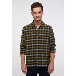 Eterna Herren Langarmhemd "MODERN FIT"schwarz, Gr. M, Flanell, 70% cotton, 30% Lyocell, Hemden