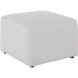 Hocker Home Affaire, B:70cm H:47cm T:70cm, beige, 93% Polyester, 6% Acryl, 1% Baumwolle, Wohnzimmer, Hocker, "Sundstrup", Modulserie, individuelle