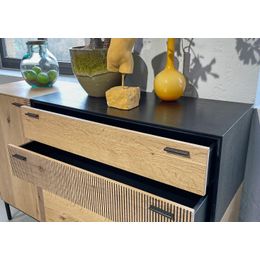 Sideboard GUTMANN FACTORY, B:140cm H:90cm T:43cm, braun, MDF, Wohnzimmer, Sideboards