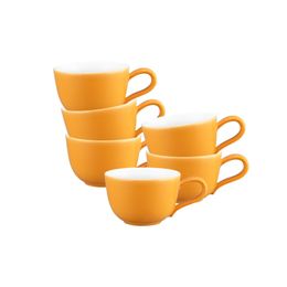 Seltmann Weiden Espressotasse "Espressotassen Liberty Pure Colors 90 ml 6er Set", 6 tlg.mango orange, Trinkgef&auml;&szlig;e