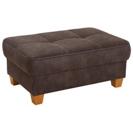 Hocker Home Affaire, B:99cm H:45cm T:65cm, braun, Luxus-Microfaser Lederoptik (100% Polyester);Luxus-Microfaser ALTARA NUBUCK (100% Polyester),