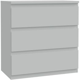 Kommode FORTE, B:77,2cm H:79,8cm T:42,2cm, grau, Schlafzimmer, Sideboards, "EDMORE", Kommode, Breite ca. 78 cm