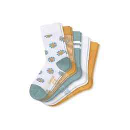 Schiesser Mädchen Kurzsocken "Socken 5er Pack", Gr. 31, grün, Obermaterial: 75% Baumwolle CO. 23% Polyamid PA. 2% Elasthan EL., Socken