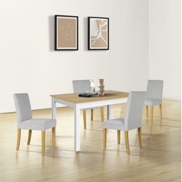 Esstisch OTTO HOME, B:140cm H:77cm T:80cm, beige, Particle board with melamine, wood base with paper wrapping, Küche, Tische, "Olst, OTTOs Choice",