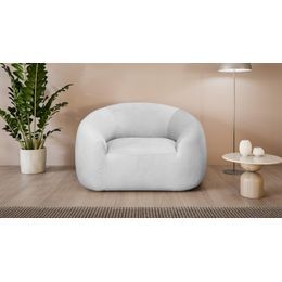 Sessel, B:127cm H:76cm T:96cm, grau, LeGer Home by Lena Gercke, 100% Polyester, Wohnzimmer, Sessel, "YANI Relaxsessel, Loungesessel, Maße B/T/H: