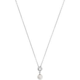 Amor Damen Kette mit Anhänger "Knoten-Otpik", Perlen Silber 925 (Sterlingsilber), L: 45 B: 0,4mm, bunt, Perlen, Silber 925 (Sterlingsilber), B:0,4mm,