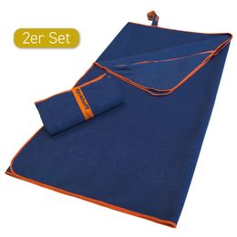 Sporthandtuch Dyckhoff, B:60cm L:120cm, blau, Microfaser, Obermaterial: 90% Polyester, 10% Polyamid, Handt&uuml;cher, "Mikrofaser Sporttuch", auch als 2er