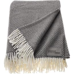 Sch&ouml;ner Wohnen Kollektion Wohndecke, B:140cm L:200cm, grau, SCH&Ouml;NER WOHNEN-KOLLEKTION, Baumwolle, Polyacryl, Wohndecken, "Zen", mit Fransen, Kuscheldecke
