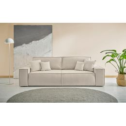 3-Sitzer OTTO HOME, B:257cm H:85cm T:102cm, beige, Bezugstoff 100% PES ;Atmungsaktives Gewebe ;Easy Clean ;Gramatur 340g/ qm +/- 5%, Sofas, "FINNLEY,