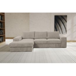 Ecksofa WERK2, B:280cm H:86cm T:190cm, beige, 90% Polyester, 10% Nylon, Wohnzimmer, Sofas, "Rozzana Design Ecksofa mit hohem Komfort, zeitlos &