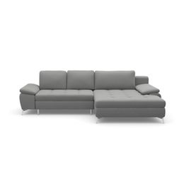 Sit & More Ecksofa SIT & MORE, B:290cm T:163cm, grau, Wohnzimmer, Sofas, "Latigo L-Form", mit Mega-Recamiere, wahlweise mit Bettfunktion und Bettkasten