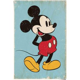 Poster Reinders, B:61cm H:91,5cm, blau, Papier, K&uuml;che, Bilder, "Mickey Mouse retro"