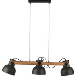 JUST LIGHT Pendelleuchte "CUP 2.0", 3, Ø 16,6cm H: 60cm, 1 Stk., schwarz, Esszimmer, Leuchten, ExklusiveE27