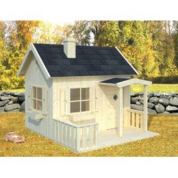 Palmako Kinder Spielhaus "Otto 3,6 m&sup2;", beige, Holzwerkstoff, B:267cm H:219cm T:272cm, Spielh&auml;user, mit Terrasse