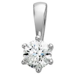 OROLINO Damen Kettenanh&auml;nger "Gold 750 mit nat&uuml;rlichem Brillant 0,25ct.", one-size, 0,25 SI = kleine Einschl&uuml;sse, Gold, 0,5 g, wei&szlig;, Gold,
