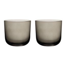 Glas "Wassergläser Like Glass 280 ml 2er Set", grau, LIKE. BY VILLEROY & BOCH, Trinkgefäße
