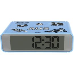 Scout Kinder Quarzwecker "Digi Clock, 280001026", blau, Wecker, Kinderwecker, Digitalwecker, Geschenkidee, Kinderzimmer, Jugendliche