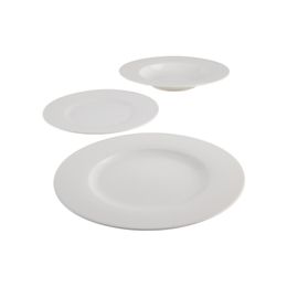 Geschirr-Set "Starter Set Basic White 18er Set weiß", weiß, VIVO VILLEROY & BOCH GROUP, Geschirr-Sets