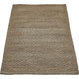 Wollteppich LUXOR living, B:70cm H:10mm L:140cm, grau, Wolle, Teppiche, "Nora", Handweb-Teppich, Flachgewebe, handgewebt, reine Wolle