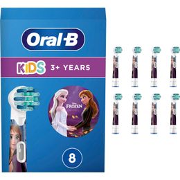 Oral-B Herren Aufsteckb&uuml;rsten "Kids Frozen", 8 Stk., pink, Zahnb&uuml;rstenk&ouml;pfe, extra weiche Borsten, ab 3 Jahren, Design kann variieren, 8 St&uuml;ck