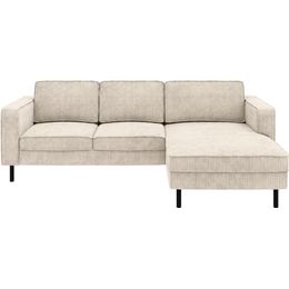 Ecksofa Trendmanufaktur, B:232cm H:81cm T:161cm, beige, 92% Polyester, 8% Polyamide, Wohnzimmer, Sofas, "Watkins, Couch wahlweise mit Schlaffunktion