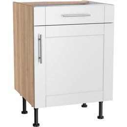 Unterschrank KOCHSTATION, B:60cm H:87cm T:58,4cm, braun, K&uuml;che, Schr&auml;nke, "KS-Ahus", Breite 60 cm