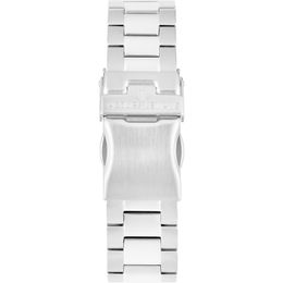 Jacques Lemans Herren Quarzuhr "Liverpool", silber, Armbanduhren, Armbanduhr, Herrenuhr, Edelstahlarmband, analog, Tag, Stoppfunktion