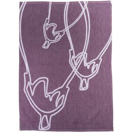 Geschirrtuch stuco, B:50cm L:70cm, lila, 100% Baumwolle, Geschirrt&uuml;cher, "Caponata", Jacquardgewebe