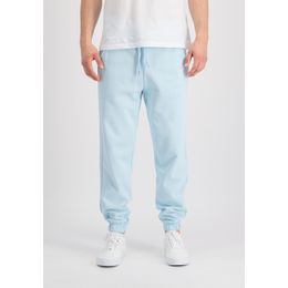 Herren Jogginghose "Organics EMB Regular Jogger", blau, Gr. S, Alpha Industries, Obermaterial: 100% Baumwolle, Hosen