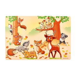 Ritzenhoff & Breker Platzset "Platzset Waldtiere 30 x 45 cm bunt", bunt, RITZENHOFF & BREKER, Platzsets