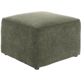 Hocker Home Affaire, B:70cm H:47cm T:70cm, grün, 100% Polyester, Wohnzimmer, Hocker, "Sundstrup", Modulserie, individuelle Zusammenstellung