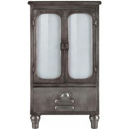 Kommode Home Affaire, B:50cm H:87cm T:38cm, grau, Metall, Schlafzimmer, Sideboards, "Industrial"