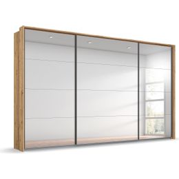 Schwebet&uuml;renschrank Rauch, B:323cm H:214cm T:68cm, braun, Holzwerkstoff, Schr&auml;nke, "Kleiderschrank Schrank Garderobe OTELI inkl. 3 Innenschubladen",