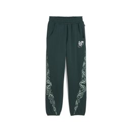 Puma Damen Sporthose "Puma HOOPS x HARRY POTTER Jogginghose Damen", grün, Gr. L, Obermaterial: 100% Baumwolle; Taschenfutter: 100% Baumwolle;