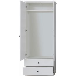 Garderobenschrank Home Affaire, B:81cm H:200cm T:41cm, wei&szlig;, FSC-zertifizierter Holzwerkstoff, Flur, Schr&auml;nke, "&Ouml;rebro", zeitloser Landhausstil, mit