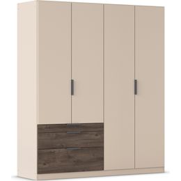 Kleiderschrank Rauch, B:181cm H:210cm T:54cm, beige, Holzwerkstoff, Kinderzimmer, Schr&auml;nke, "Dreht&uuml;renschrank Schrank Garderobe Schlafzimmerschrank