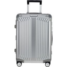 Samsonite Hartschalen-Trolley "LITE-BOX ALU", silber, Aluminium, unifarben, festlich, Koffer, Hartschalenkoffer Premium-Aluminium Großer-Koffer