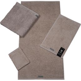 Handtuch Ross, B:50cm L:100cm, braun, Frottier, Obermaterial: 100% Baumwolle, Handt&uuml;cher, "Smart", Uni-Rippe mit Velourslabel