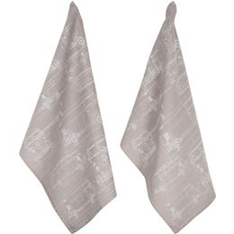 Geschirrtuch Pad, B:50cm H:1cm L:70cm T:50cm, beige, 100% Baumwolle, Geschirrt&uuml;cher, "CULTURE", 100% Baumwolle, 50x70 cm