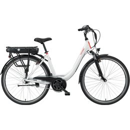 Telefunken E-Bike "Multitalent RC890", 49cm, 28 Zoll (71,12cm), weiß, Elektrofahrräder, Pedelec, Elektrofahrrad für Damen u. Herren