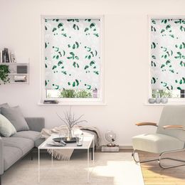 Seitenzugrollo, B:90cm H:150cm, gr&uuml;n, LICHTBLICK ORIGINAL, Polyester, Rollos, "Rollo Klemmfix, ohne Bohren, blickdicht, Monstera - Gr&uuml;n"