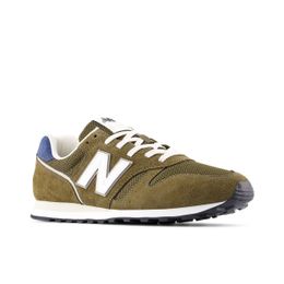 New Balance Herren Sneaker "373", Gr. 46,5, grün, Leder, Textil, mehrfarbig, Schuhe